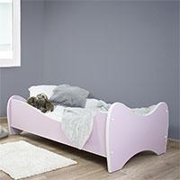 Krevet za devojčice sa dušekom i latoflex letvicama - jednobojni 160x80cm