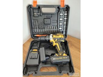 Dewalt aku srafilica/busilica/cekic 36v pribor+2 baterije