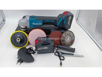 Makita Aku Brusilica + set za poliranje 88v + dve baterije