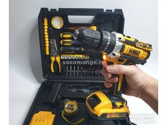 Dewalt aku srafilica/busilica/cekic 68v+pribor+2 baterije