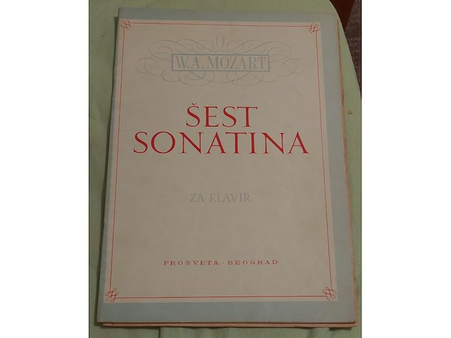 Šest sonatina - W.A. Mozart