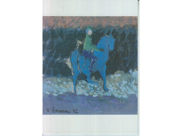 FRIEDRICH BRUNNER (*1920) `Der blaue Reiter`, 1982