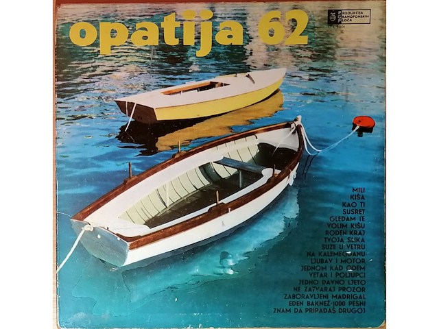 LP V/A - Opatija 62 (1962) Lola, Miki, Đorđe, Ivo, VG