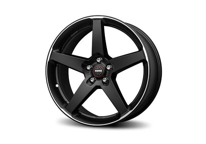 Felna 19X8.5 5/108 ET43 72.3 MOMO FIVE MATT BLACK POLISHED aluminijumska