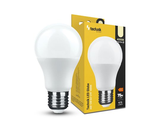 Technik LED sijalica,12W E27 A60 4000K (975 lumena)