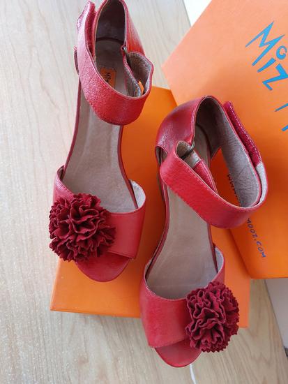 Letnje sandale sa platformom, crvene
