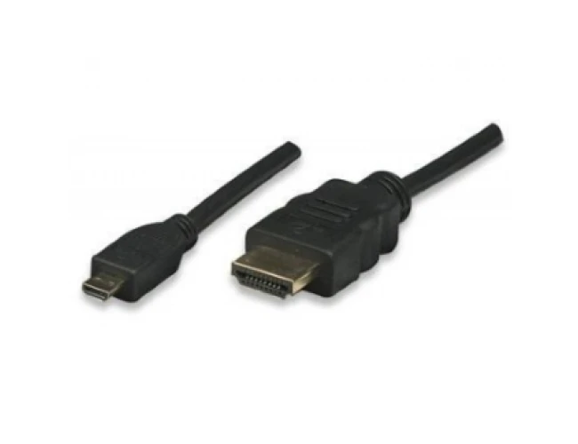 E-Green (OST03426) kabl HDMI Micro-D (Muški) na HDMI (Muški) 1.5m crni