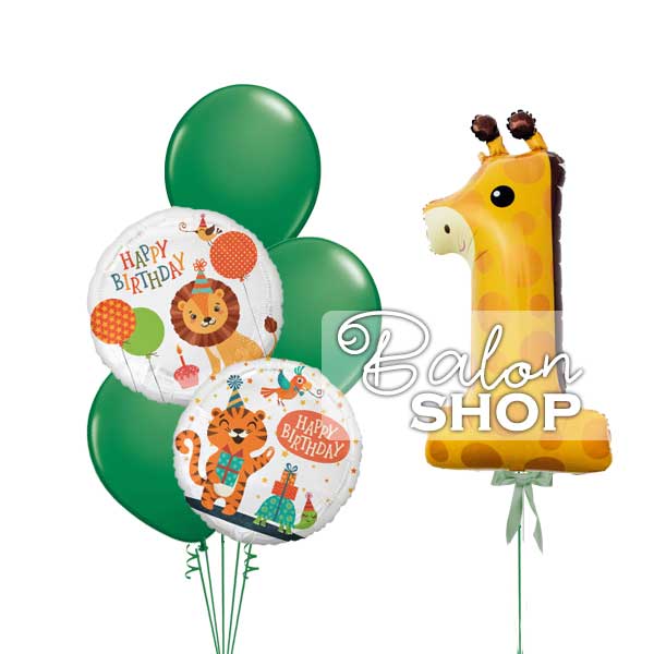Safari baloni za prvi rođendan
