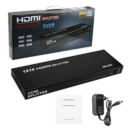 HDMI spliter aktivni 1/16 12V/3A KT-HSP-1.16 ( 11-402 )