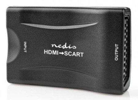 Nedis VCON3461BK HDMI ulaz na SCART izlaz jednosmerni, 1080p, 1.2 Gbps, Black