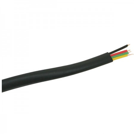 Elit+ telefonski kabl 4cx5x0.10mm ccs 1.0mm pvc crni pakov.100m' rolna ( EL00472 )