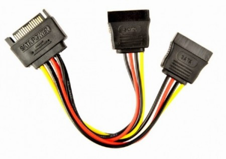 Gembird SATA power splitter cable, 0.15 m CC-SATAM2F-01