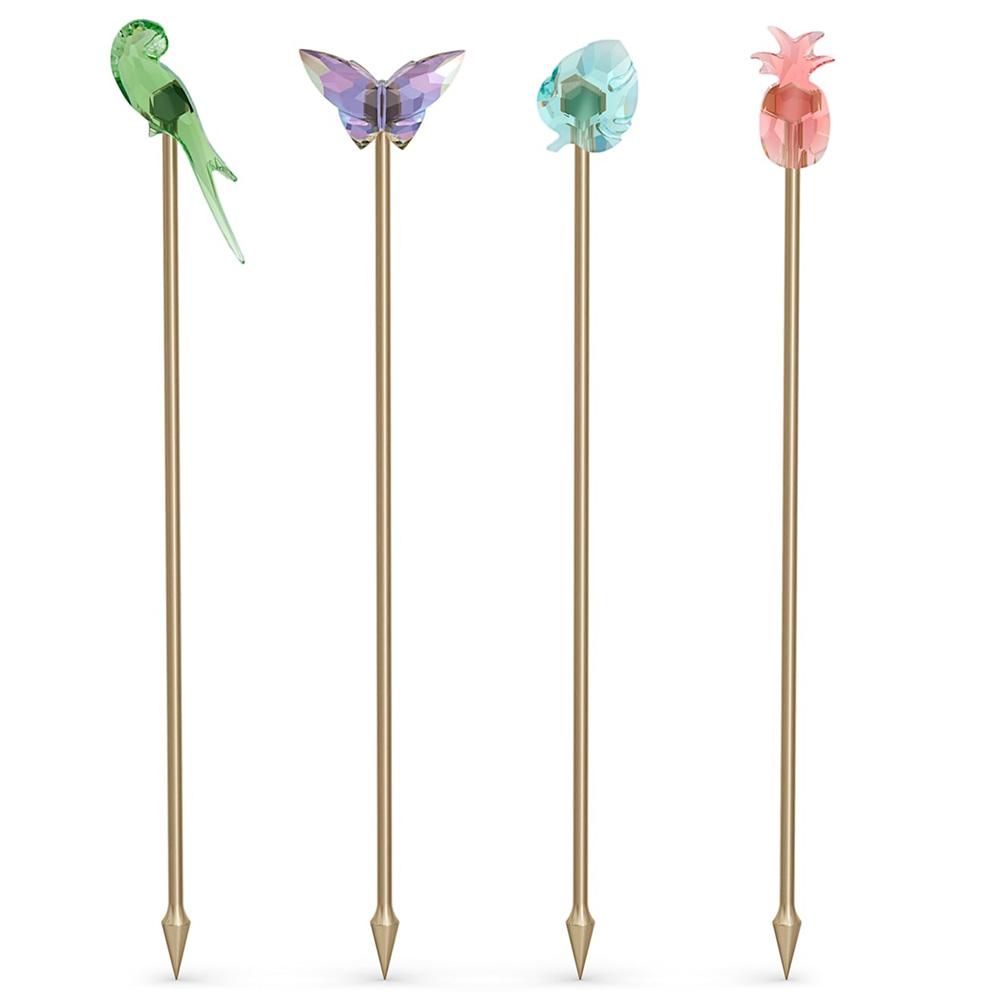 SWAROVSKI Figure Jungle Beats Cocktail Stirrers Andoki