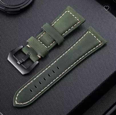 Prirodni kozni kais zeleni 22mm Huawei watch 46mm