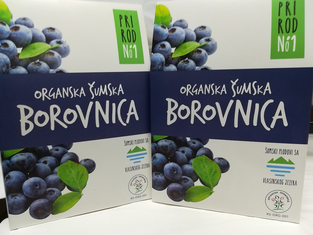 Organska šumska borovnica – smrznuta 250gr