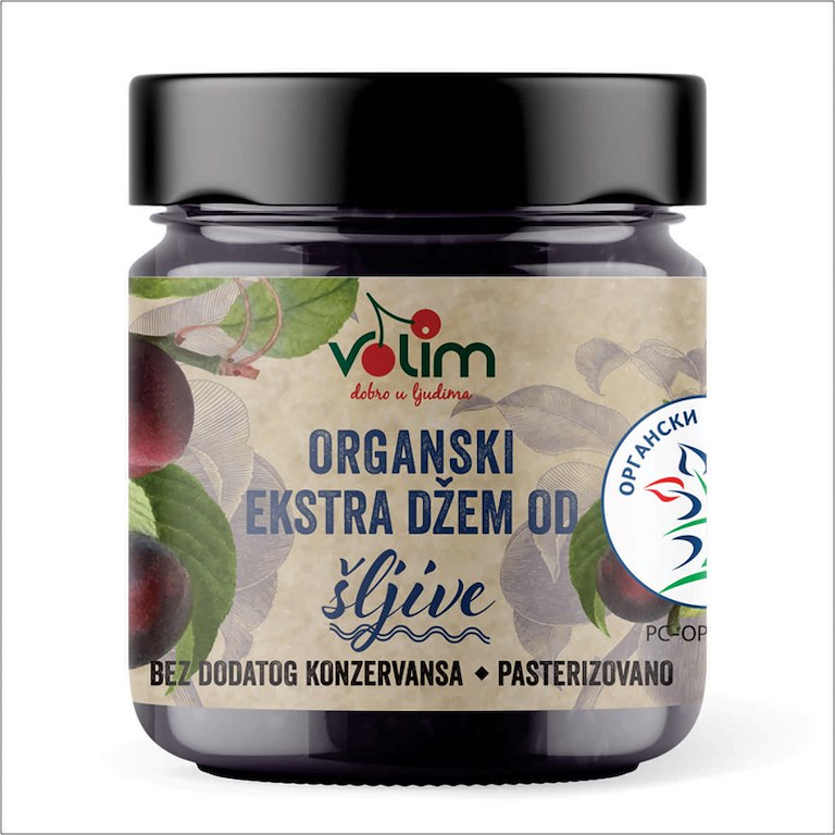 VOLIM-ORGANSKI EXTRA DZEM 100% SLJIVA 250G