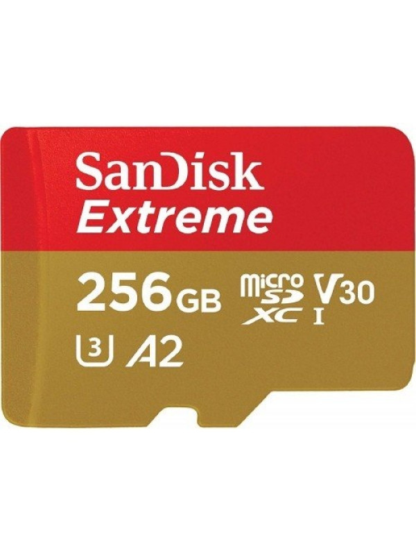 SANDISK SDXC 256GB EXTREME MICRO 190MB/S UHS-I CLASS10 U3 V30+AD