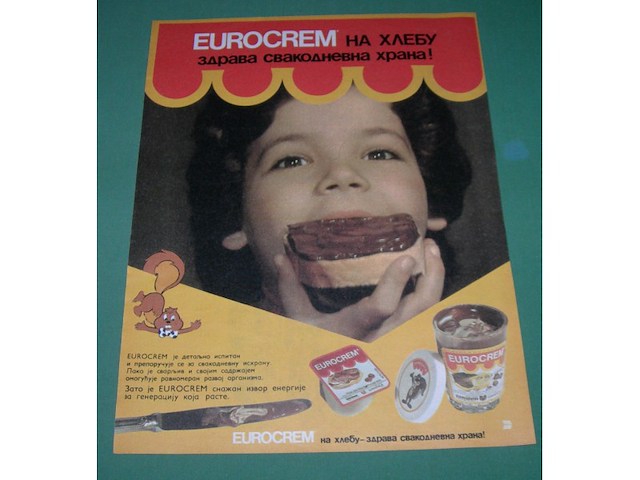 Eurocrem, stara novinska reklama 2