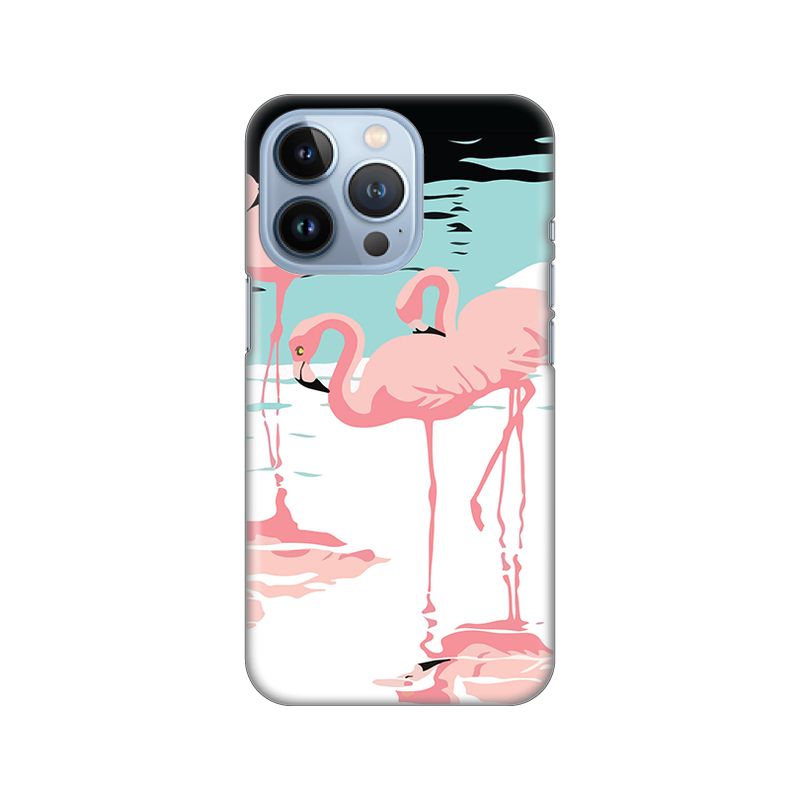 Maskica Silikonska Print za iPhone 13 Pro 6.1 Pink Flamingos