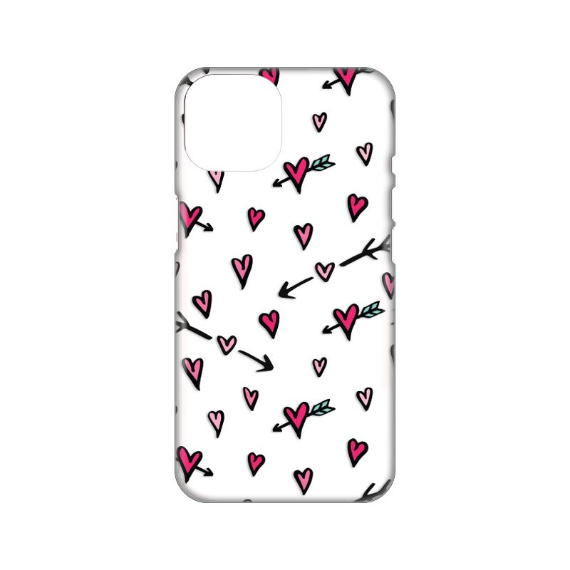 Maskica Silikonska Print Skin za iPhone 14 6.1 Heart Pattern