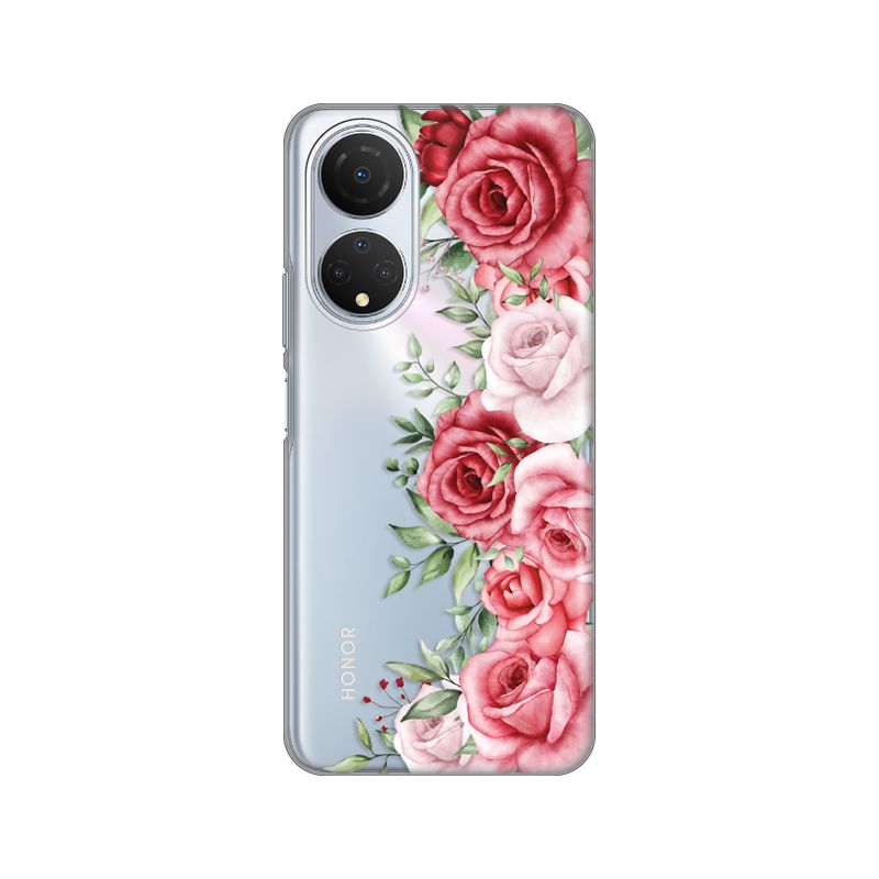 Maskica Silikonska Print Skin za Honor X7 Wild Roses