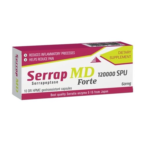 Serrap MD 120000 SPU Forte 10 kapsula