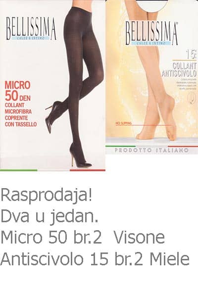 Čarape Bellissima Micro 50 i Antiscivolo 15