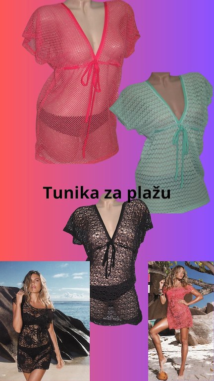 Tunika mrežasta za plažu