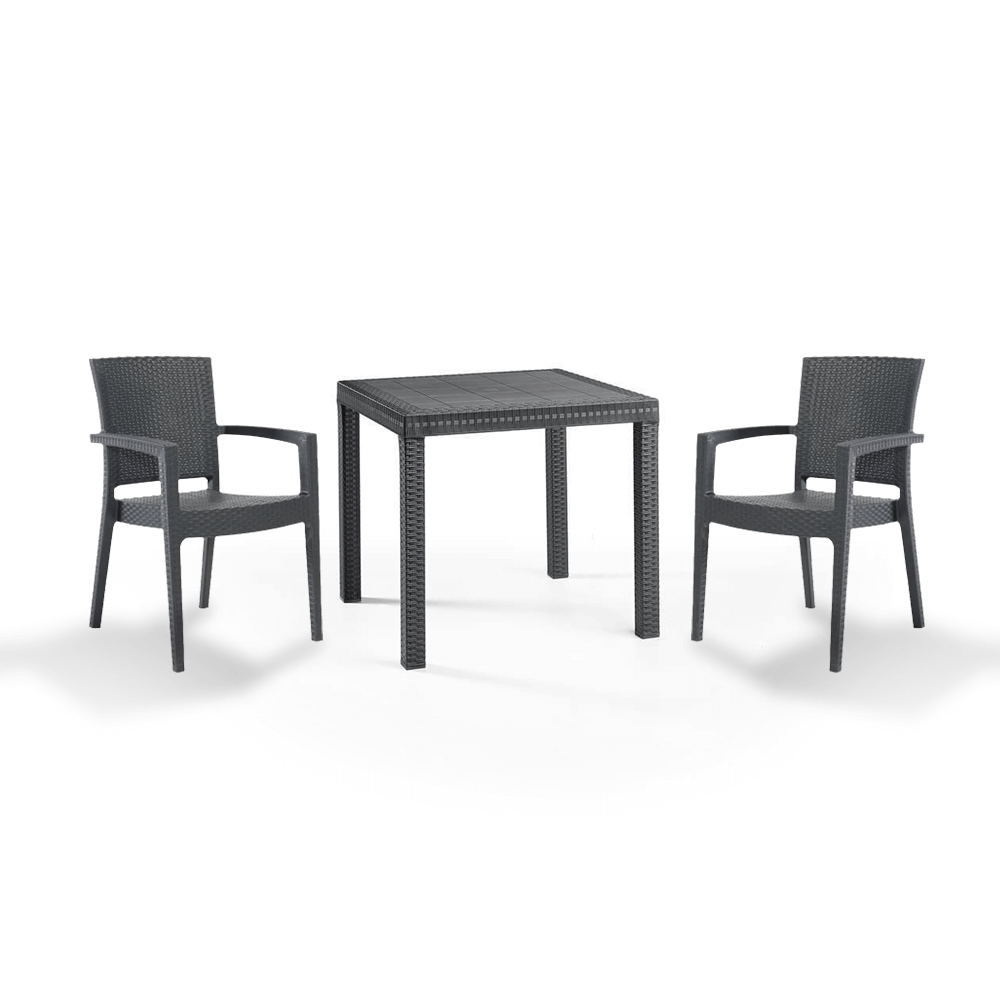 Baštenska garnitura – Sto + 2 Bistrot stolice