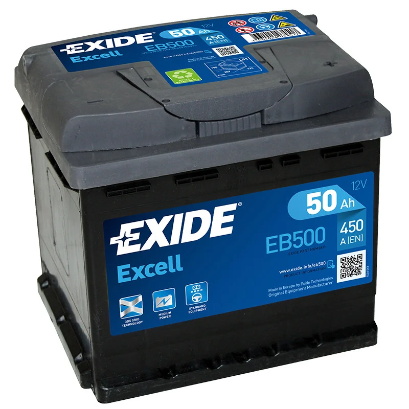 Akumulator Excell EB500 12V 50Ah (Exide)