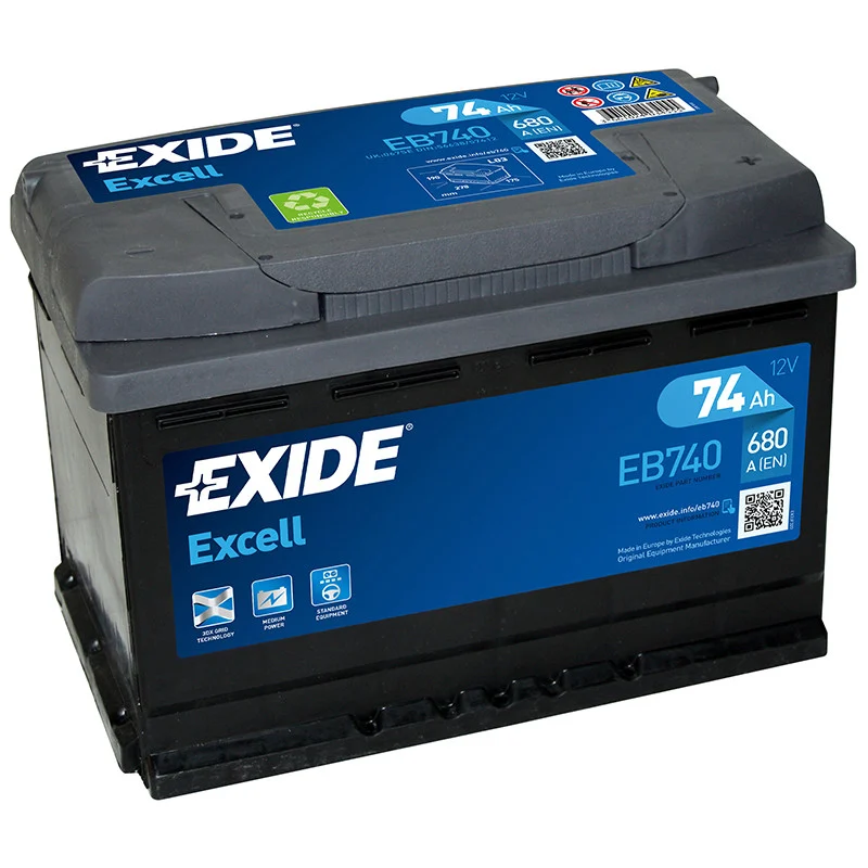 Akumulator Excell EB740 12V 74Ah (Exide)