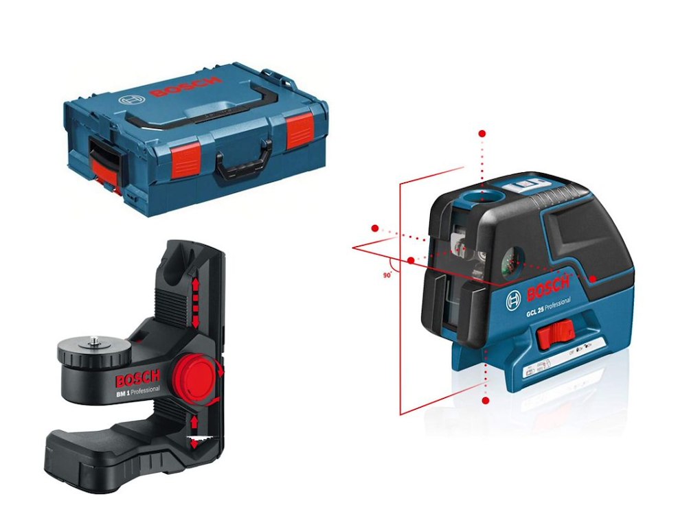 GCL 25 L-Boxx + BM 1 nosač kombinovani laser linije i tačke (0601066B03) (Bosch)