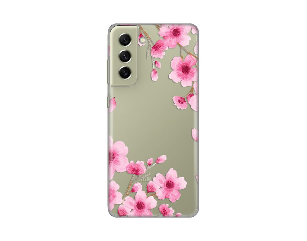 Silikonska futrola PRINT Skin - Samsung G990 Galaxy S21 FE Rose Flowers