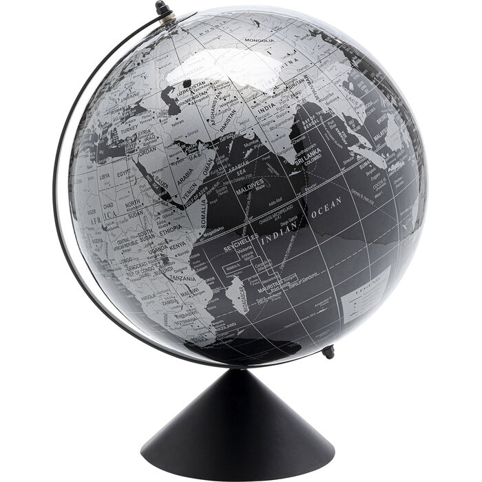 Deco Object Globe Top Black 40cm