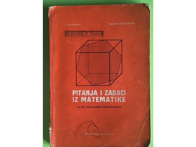 PITANJA I ZADACI IZ MATEMATIKE za VII i VIII