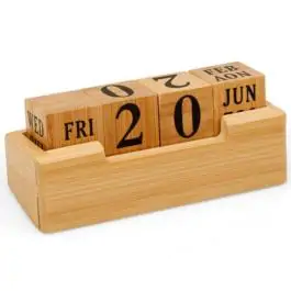 Večni stoni kalendar od bambusa DANTE