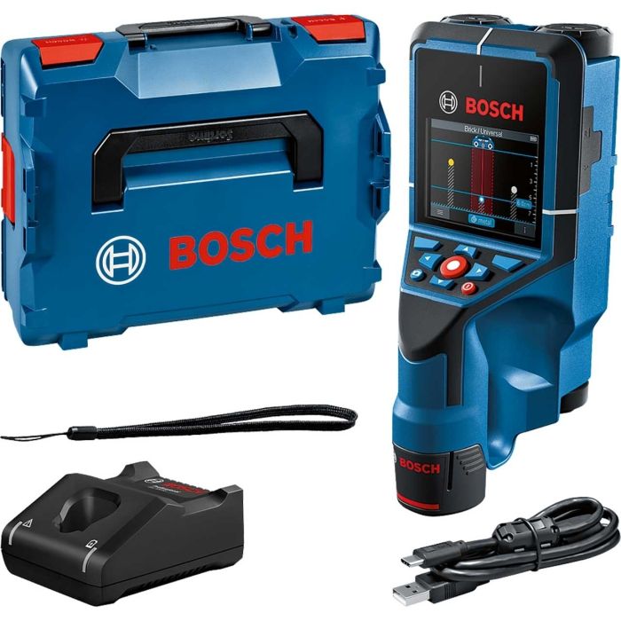 BOSCH SKENER ZA ZIDOVE D-tect 200 C + GBA 12V 2,0 Ah + punjač + L-Boxx