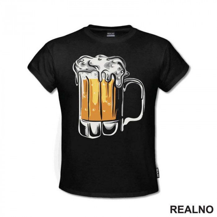 BEER MUG - DRAWING - HUMOR - MAJICA