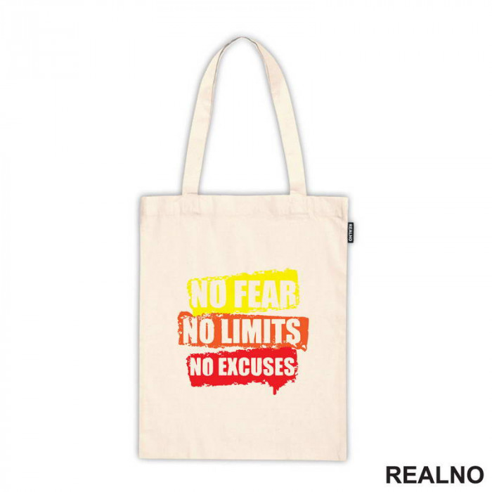 NO FEAR, NO LIMITS, NO EXCUSES - ORANGE - MOTIVATION - QUOTES - CEGER