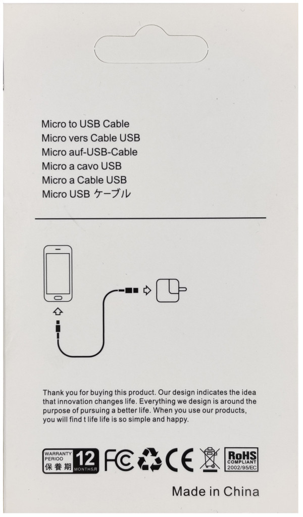 CCP-mUSB2-AMBM-1.0M ** Gembird USB 2.0 microUSB na USB kabl 1m, White (183)