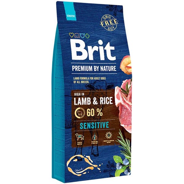 Brit Premium by Nature Dog Adult All Sensitive Lamb 15KG