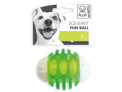 M-Pets Dog Squeaky Fun Lopta Zelena 6,7cm