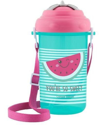 CANPOL BABIES sportska šolja za decu sa slamčicom so cool - 400ml - pink 4/102_pin