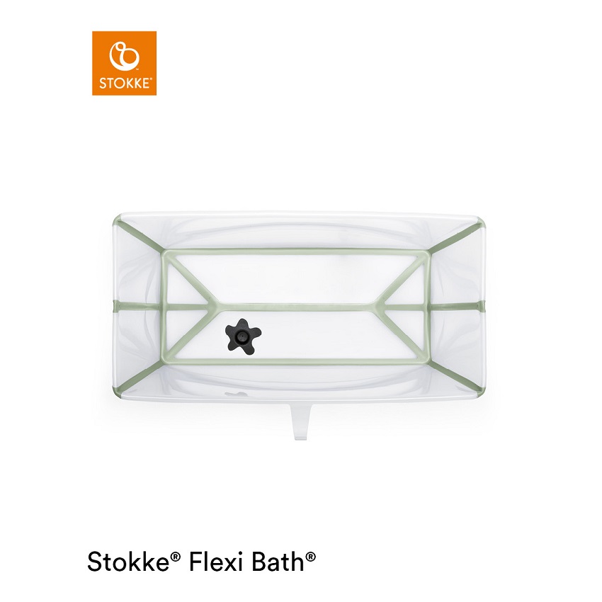 STOKKE ® FLEXI BATH ® (SKLOPIVA KADICA) - TRANSPARENT GREEN