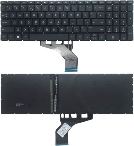 HP tastatura za laptop 15-DW 15-DU serije sa pozadisnkim osvetljenjem crna ( 108960cr )
