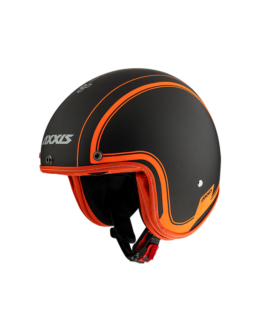 Axxis jet kaciga Hornet Royal orange