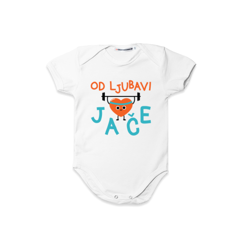 "Od ljubavi jače" - Baby dres (cs3778)