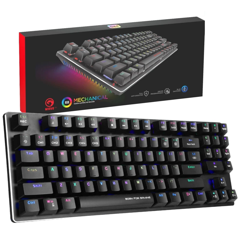 Marvo KG934 RGB USB mehanička gejmerska tastatura