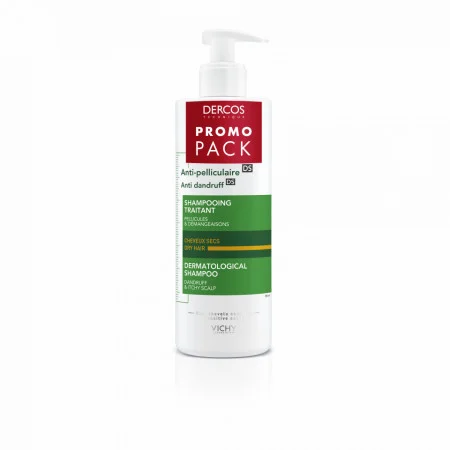 VICHY DERCOS ANTI-DANDRUFF Šampon protiv peruti za suvu kosu, 390 ml