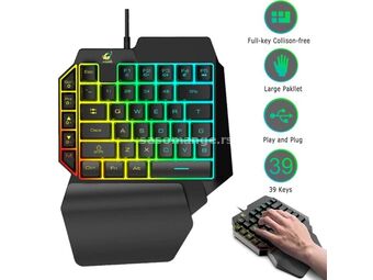 Tastatura gejmerska jednu ruku sa RGB osvetljenjem